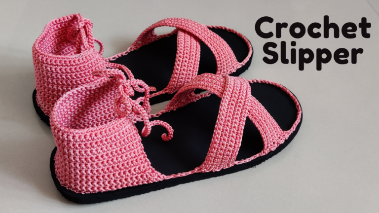 Crochet Criss Cross Slippers – Lu's Handicrafts